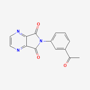 6-(3-acetylphenyl)-5H-pyrrolo[3,4-b]pyrazine-5,7(6H)-dione | 886685-00-3 | Benchchem