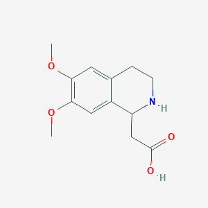 (6,7-Dimethoxy-1,2,3,4-tetrahydroisoquinolin-1-yl)acetic acid | 68345-67-5 | Benchchem