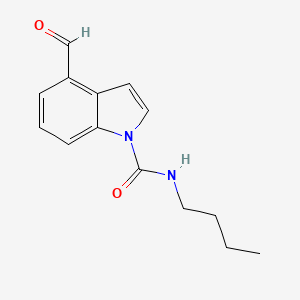 Synthesis routes of 4-Formyl-indole-1-carboxylic acid butylamide
