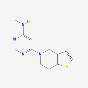 6-(6,7-dihydrothieno[3,2-c]pyridin-5(4H)-yl)-N-methylpyrimidin-4-amine | 1525967-68-3 | Benchchem