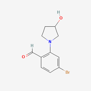 4-Bromo-2-(3-hydroxypyrrolidin-1-yl)benzaldehyde | Benchchem