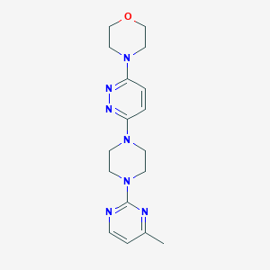 4-[6-[4-(4-Methylpyrimidin-2-yl)piperazin-1-yl]pyridazin-3-yl]morpholine | 2415501-67-4 | Benchchem