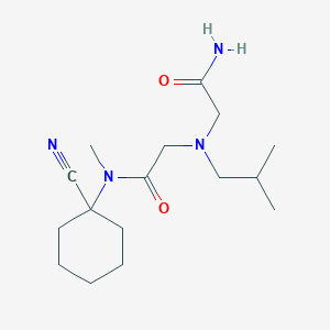 2-[(carbamoylmethyl)(2-methylpropyl)amino]-N-(1-cyanocyclohexyl)-N ...