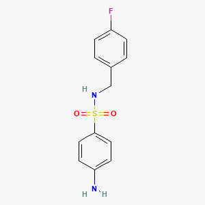 4-amino-N-[(4-fluorophenyl)methyl]benzene-1-sulfonamide | 928001-76-7 ...
