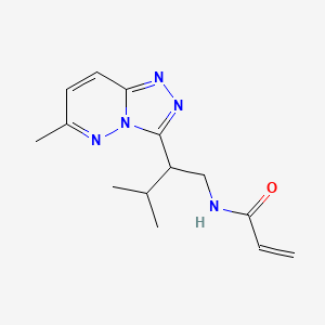Buy N-(3-methyl-2-{6-methyl-[1,2,4]triazolo[4,3-b]pyridazin-3-yl}butyl)prop-2-enamide | 2305491 ...