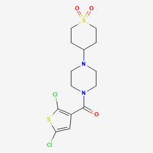 4-[4-(2,5-dichlorothiophene-3-carbonyl)piperazin-1-yl]-1lambda6-thiane ...
