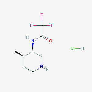 2,2,2-Trifluoro-N-[(3R,4R)-4-methylpiperidin-3-yl]acetamide ...