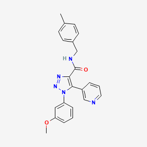 1-(3-methoxyphenyl)-N-[(4-methylphenyl)methyl]-5-(pyridin-3-yl)-1H-1,2,3-triazole-4-carboxamide ...