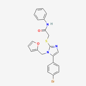 Buy 2-((5-(4-bromophenyl)-1-(furan-2-ylmethyl)-1H-imidazol-2-yl)thio)-N ...
