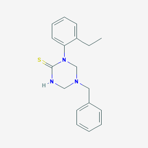 Buy 5-Benzyl-1-(2-ethylphenyl)-1,3,5-triazinane-2-thione | | BenchChem