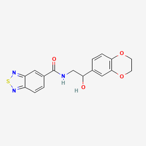 Buy N-(2-(2,3-dihydrobenzo[b][1,4]dioxin-6-yl)-2-hydroxyethyl)benzo[c][1,2,5]thiadiazole-5 ...