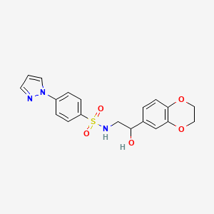Buy N-(2-(2,3-dihydrobenzo[b][1,4]dioxin-6-yl)-2-hydroxyethyl)-4-(1H-pyrazol-1-yl ...