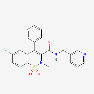 Buy 6-chloro-2-methyl-1,1-dioxo-4-phenyl-N-[(pyridin-3-yl)methyl]-2H ...