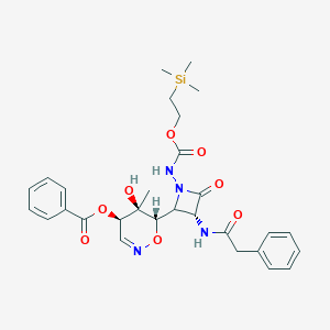 5-hydroxy-5-methyl-6-[4-oxo-3-[(phenylacetyl)amino]-1-({[2-(trimethylsilyl)ethoxy]carbonyl}amino ...