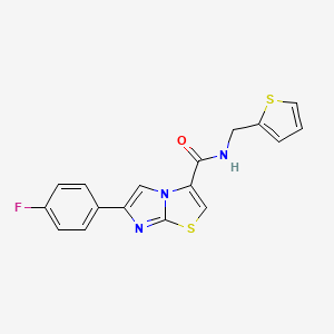 6-(4-fluorophenyl)-N-(thiophen-2-ylmethyl)imidazo[2,1-b]thiazole-3-carboxamide | 1049364-63-7 ...