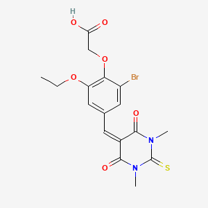 Buy {2-bromo-4-[(1,3-dimethyl-4,6-dioxo-2-thioxotetrahydro-5(2H)-pyrimidinylidene)methyl]-6 ...