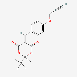 2-tert-butyl-2-methyl-5-[4-(2-propyn-1-yloxy)benzylidene]-1,3-dioxane-4,6-dione | Benchchem
