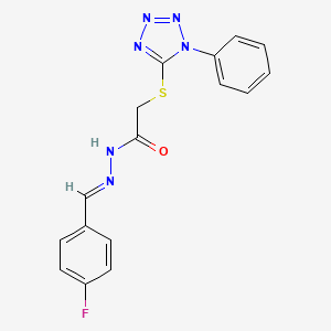 N'-(4-fluorobenzylidene)-2-[(1-phenyl-1H-tetrazol-5-yl)thio]acetohydrazide | Benchchem