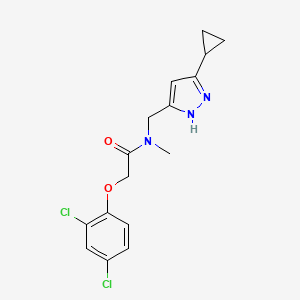 Buy N-[(5-cyclopropyl-1H-pyrazol-3-yl)methyl]-2-(2,4-dichlorophenoxy)-N-methylacetamide ...