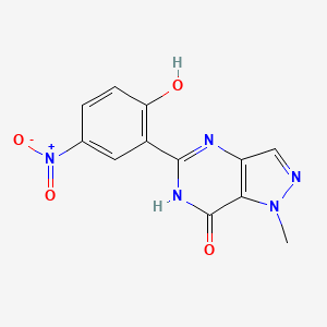 Buy 5-(2-hydroxy-5-nitrophenyl)-1-methyl-1,6-dihydro-7H-pyrazolo[4,3-d]pyrimidin-7-one | | BenchChem