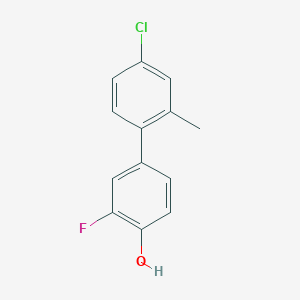 4-(4-Chloro-2-methylphenyl)-2-fluorophenol | 1261988-53-7 | Benchchem