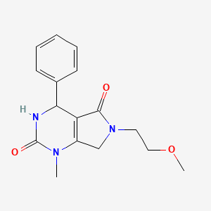 6-(2-methoxyethyl)-1-methyl-4-phenyl-1H,2H,3H,4H,5H,6H,7H-pyrrolo[3,4-d]pyrimidine-2,5-dione ...