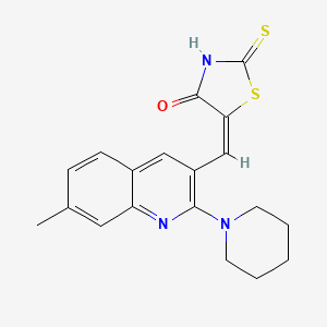 Buy (E)-5-((7-methyl-2-(piperidin-1-yl)quinolin-3-yl)methylene)-2-thioxothiazolidin-4-one ...