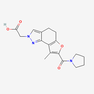 Buy [8-methyl-7-(pyrrolidin-1-ylcarbonyl)-4,5-dihydro-2H-furo[2,3-g]indazol-2-yl]acetic acid ...