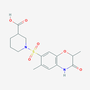 Buy 1-[(2,6-dimethyl-3-oxo-3,4-dihydro-2H-1,4-benzoxazin-7-yl)sulfonyl]piperidine-3-carboxylic ...