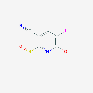 Synthesis routes of 5-Iodo-6-methoxy-2-(methylsulfinyl)nicotinonitrile
