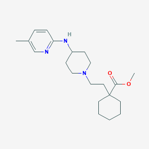 Methyl 1-[2-[4-(5-methylpyridin-2-ylamino)piperidin-1-yl]ethyl]cyclohexanecarboxylate | Benchchem