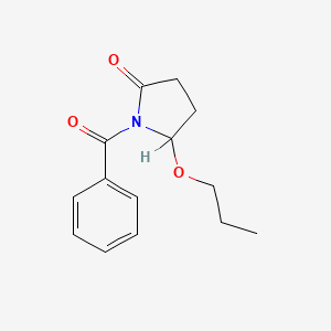 Buy (+-)-1-Benzoyl-5-propoxy-2-pyrrolidinone | 136410-05-4 | BenchChem