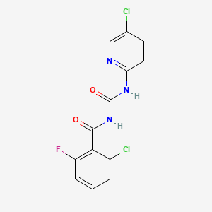 Benzamide, 2-chloro-N-(((5-chloro-2-pyridinyl)amino)carbonyl)-6-fluoro- | 79489-52-4 | Benchchem