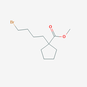 Synthesis routes of 1-(4-Bromobutyl)cyclopentanecarboxylic acid methyl ...