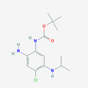 Buy (2-Amino-4-chloro-5-isopropylamino-phenyl)-carbamic acid tert-butyl ester | | BenchChem