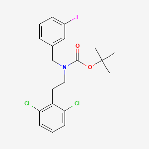tert-butyl N-[2-(2,6-dichlorophenyl)ethyl]-N-[(3-iodophenyl)methyl]carbamate | Benchchem