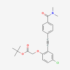 Buy Tert-butyl[4-chloro-2-({4-[(dimethylamino)carbonyl]phenyl}ethynyl)phenoxy]acetate | | BenchChem