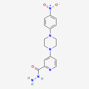 Synthesis routes of 2-Pyridinecarboxylic acid,4-[4-(4-nitrophenyl)-1 ...
