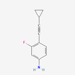 Buy 4-(Cyclopropylethynyl)-3-fluoroaniline | 1255041-93-0 | BenchChem