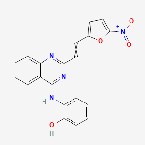 2-({2-[2-(5-Nitrofuran-2-yl)ethenyl]quinazolin-4-yl}amino)phenol ...