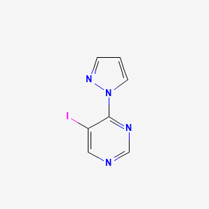 5-iodo-4-(1H-pyrazol-1-yl)pyrimidine | Benchchem