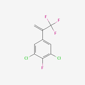 1,3-Dichloro-2-fluoro-5-(3,3,3-trifluoroprop-1-en-2-yl)benzene | Benchchem
