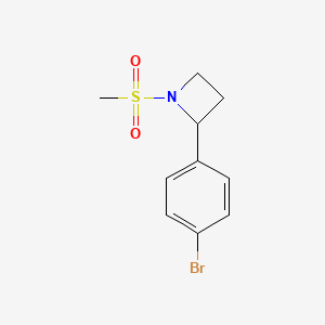 2-(4-Bromophenyl)-1-(methylsulfonyl)azetidine | Benchchem